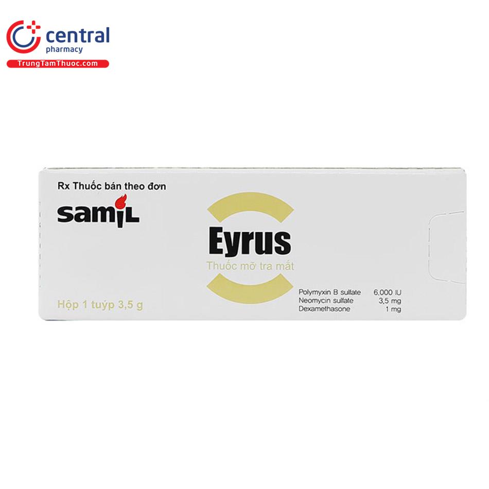 Thuốc mỡ tra mắt Eyrus 3.5g ( Eyrus Ophthalmic Ointment )