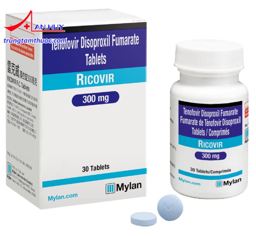 Thuốc Ricovir 300mg - điều trị nhiễm HIV -1 và HBV mạn tính