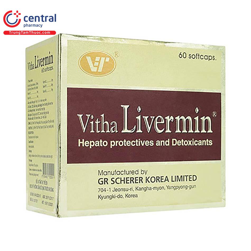 Thuốc Vitha Livermin giải độc gan, điều trị rối loạn chức năng gan