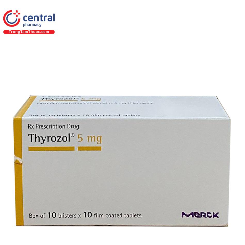 Thuốc Thyrozol 5mg điều trị cường giáp hiệu quả, an toàn