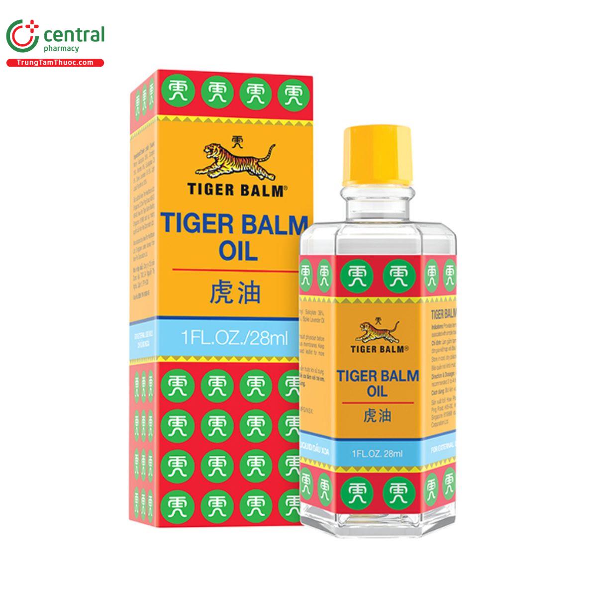 Thuốc xoa bóp Tiger Balm Oil làm giảm đau nhức, đau cơ bắp