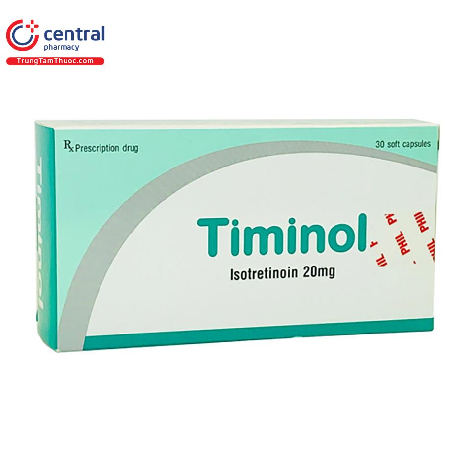 Thuốc trị mụn trứng cá Timinol: tác dụng, cách dùng, giá bán