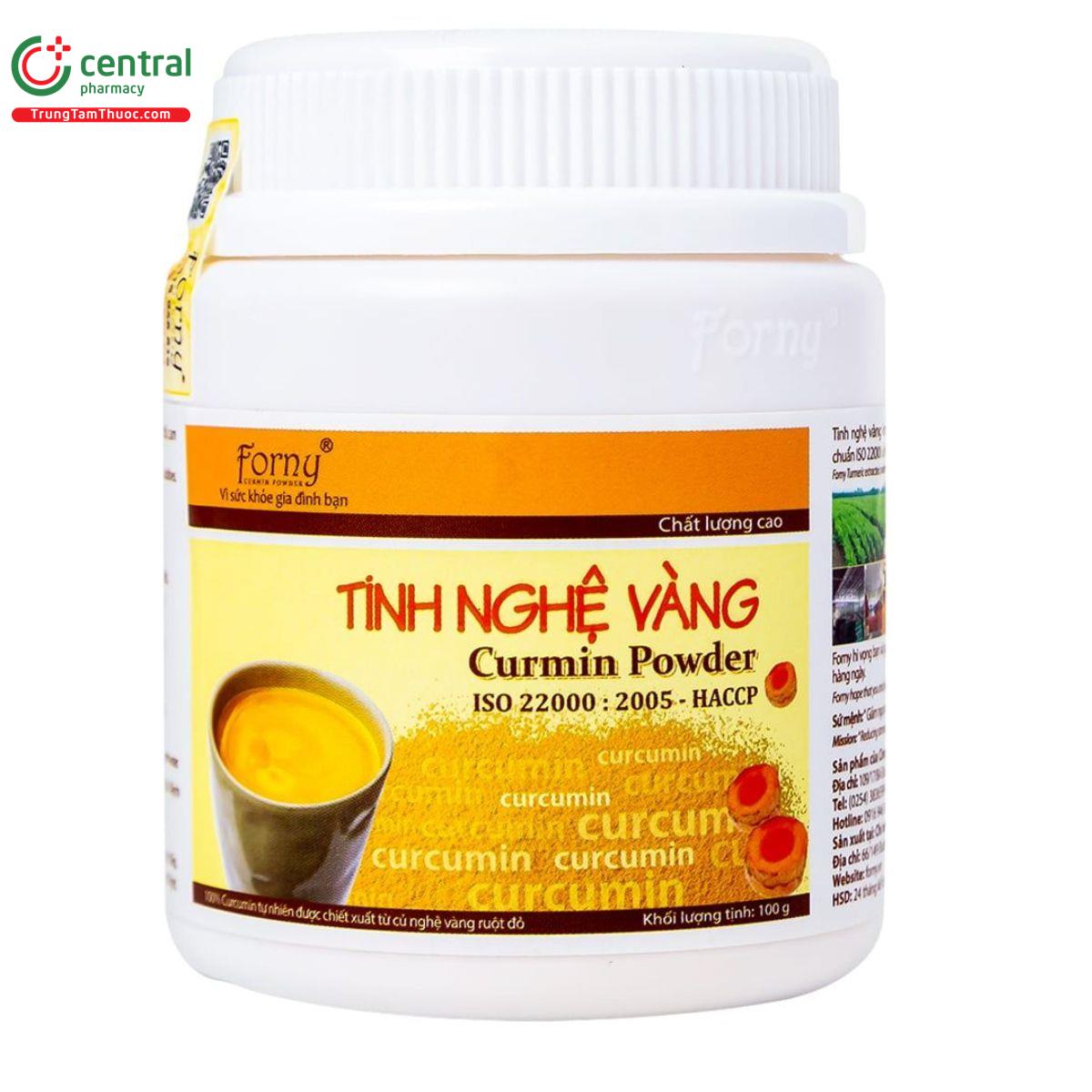 Thuốc Tinh nghệ vàng Curmin Powder Forny 100g hỗ trợ sức khoẻ, đẹp da