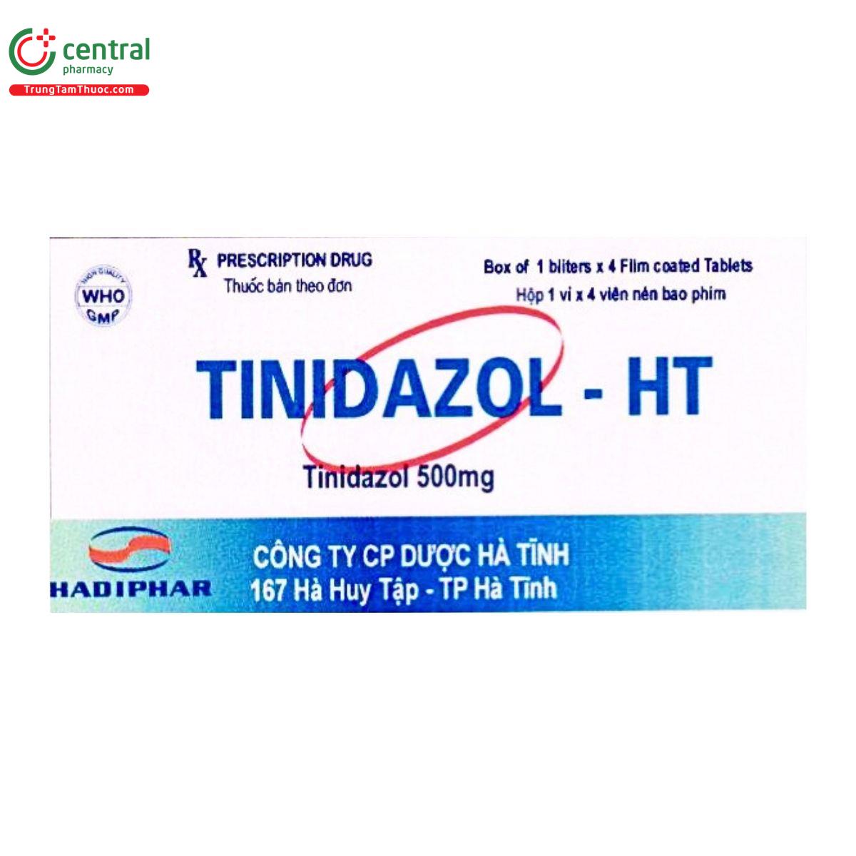 Thuốc Tinidazol HT 500mg - Điều trị và dự phòng nhiễm khuẩn kỵ khí