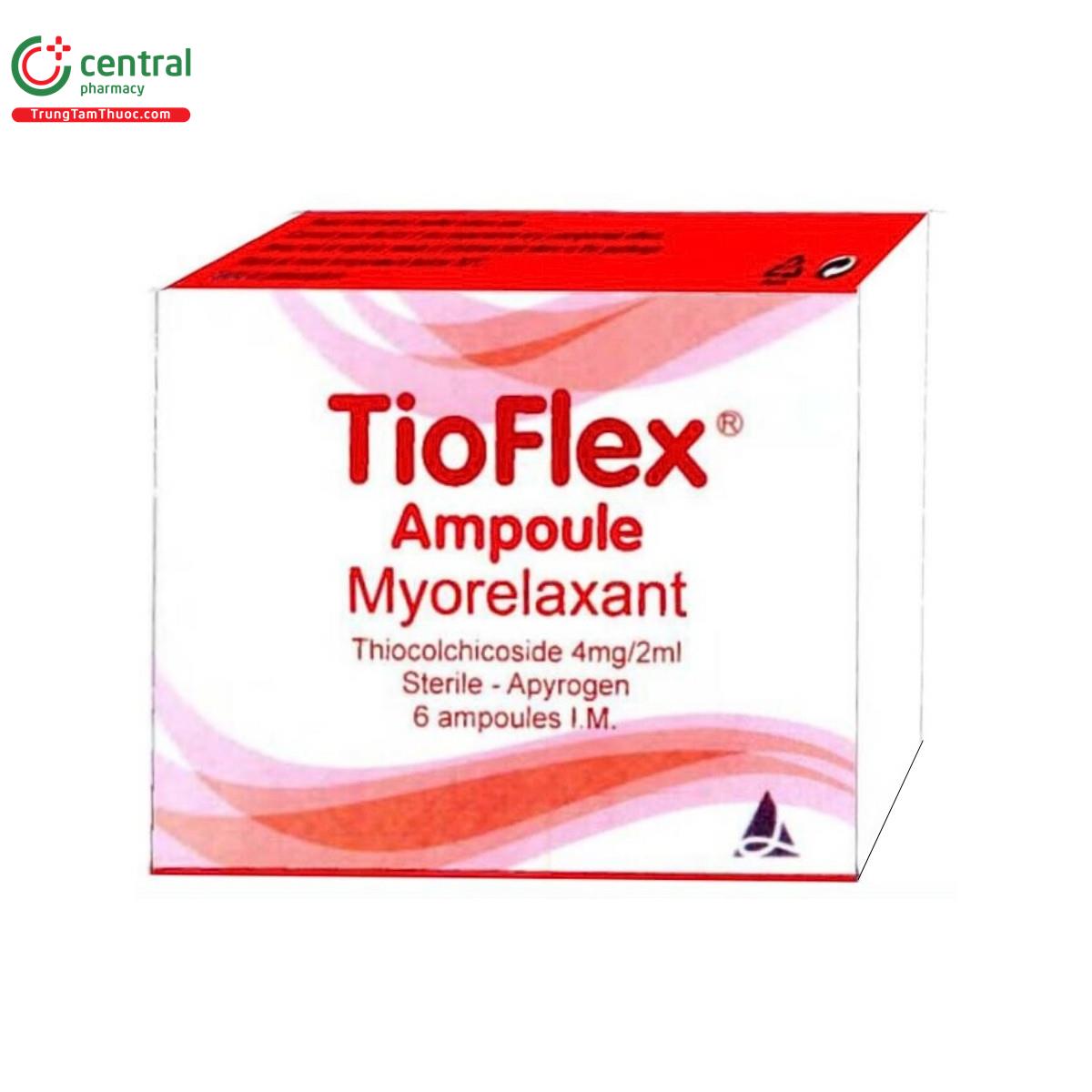 Thuốc Tioflex 4mg/2ml điều trị hỗ trợ tình trạng co cứng cơ cấp tính
