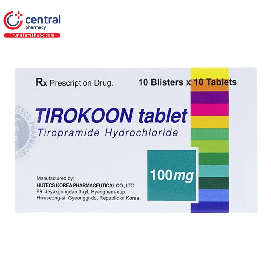 [CHÍNH HÃNG] Thuốc Tirokoon Tablet 100mg giảm cơn co thắt