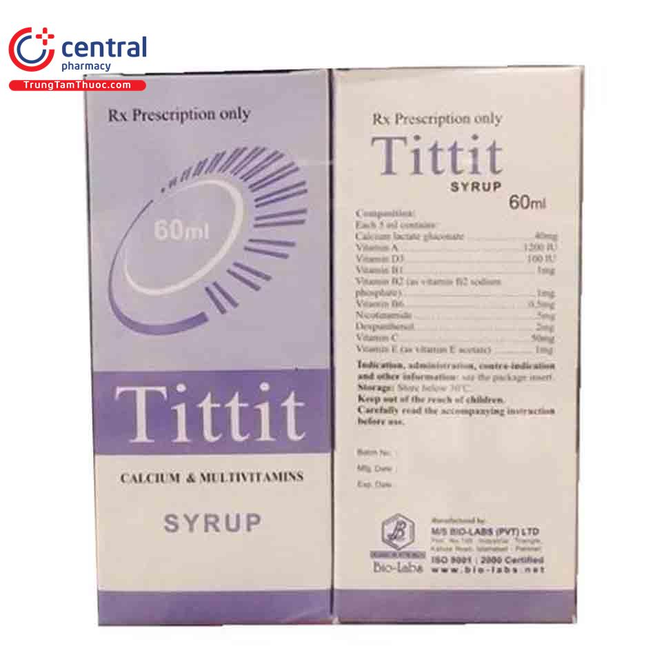 [CHÍNH HÃNG] Thuốc Tittit 60ml - Cung cấp vitamin và khoáng chất