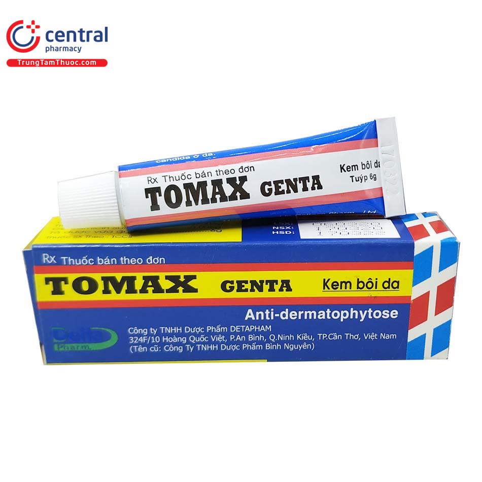 Thuốc bôi da trị nấm Tomax Genta: Chỉ định, liều dùng và cách dùng