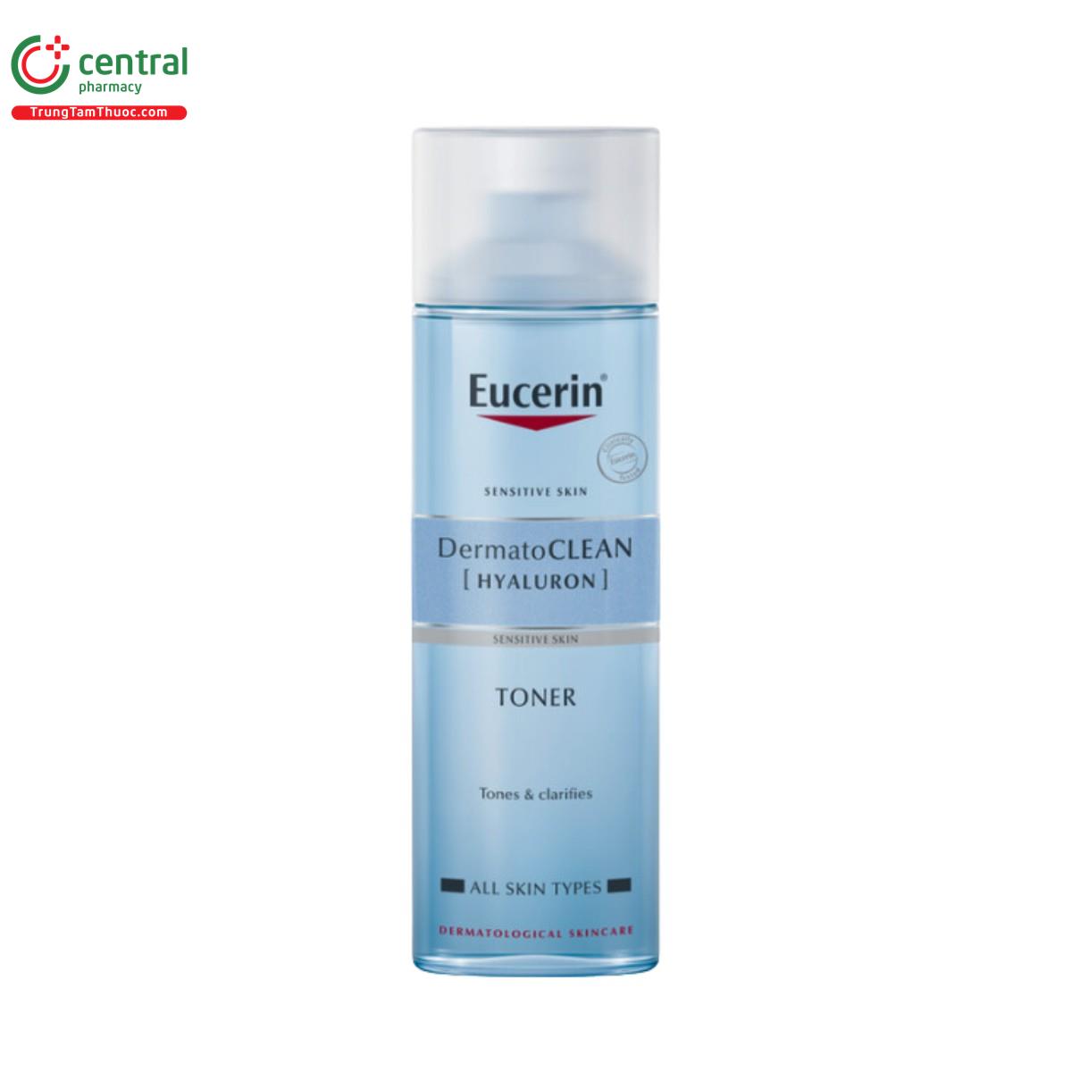 Toner Eucerin DermatoCLEAN Hyaluron 200ml - Cấp ẩm, làm sạch da