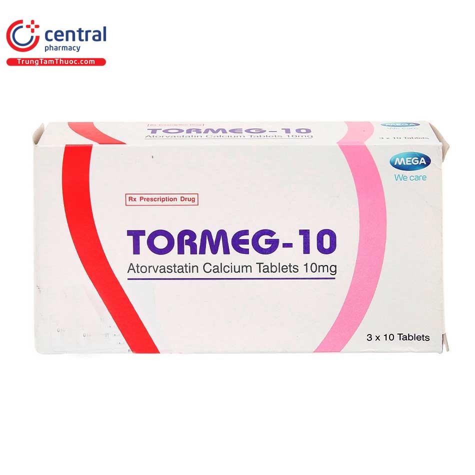 [CHÍNH HÃNG] Thuốc TORMEG-10 điều trị tăng cholesterol máu