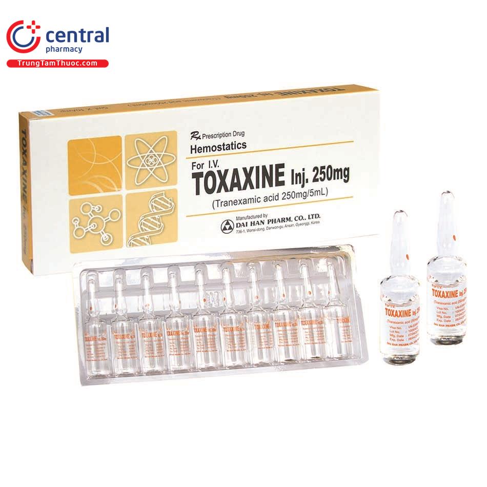 [CHÍNH HÃNG] Thuốc Toxaxine Inj. 250mg điều trị biến chứng xuất huyết