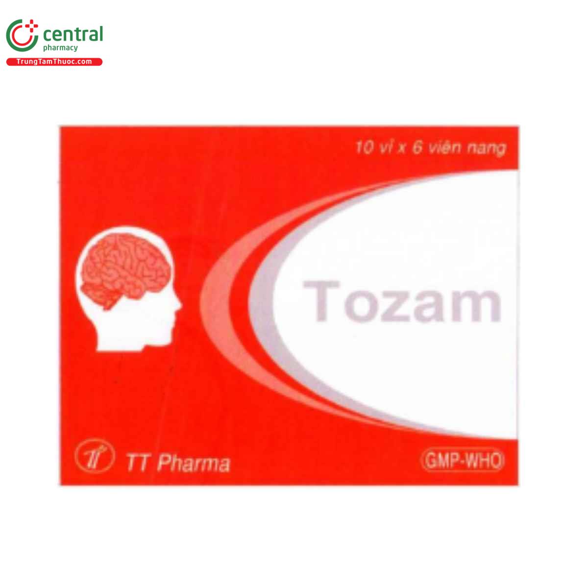 Thuốc Tozam điều trị suy giảm tuần hoàn máu, chóng mặt giá bao nhiêu?