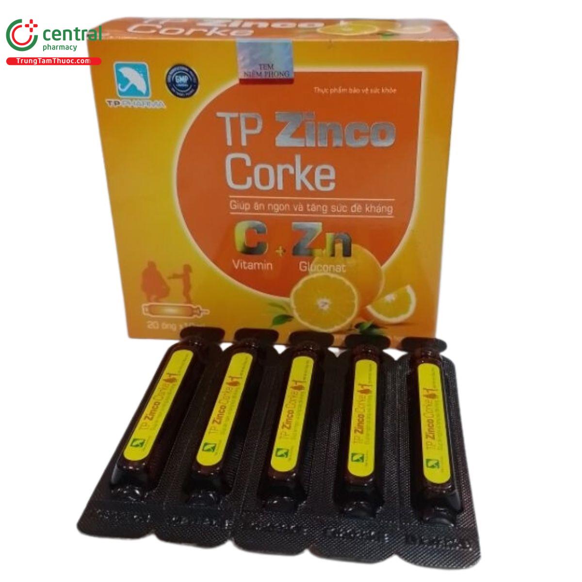 Thuốc TP Zinco Corke - Giúp ăn ngon, hỗ trợ tăng cường sức đề kháng