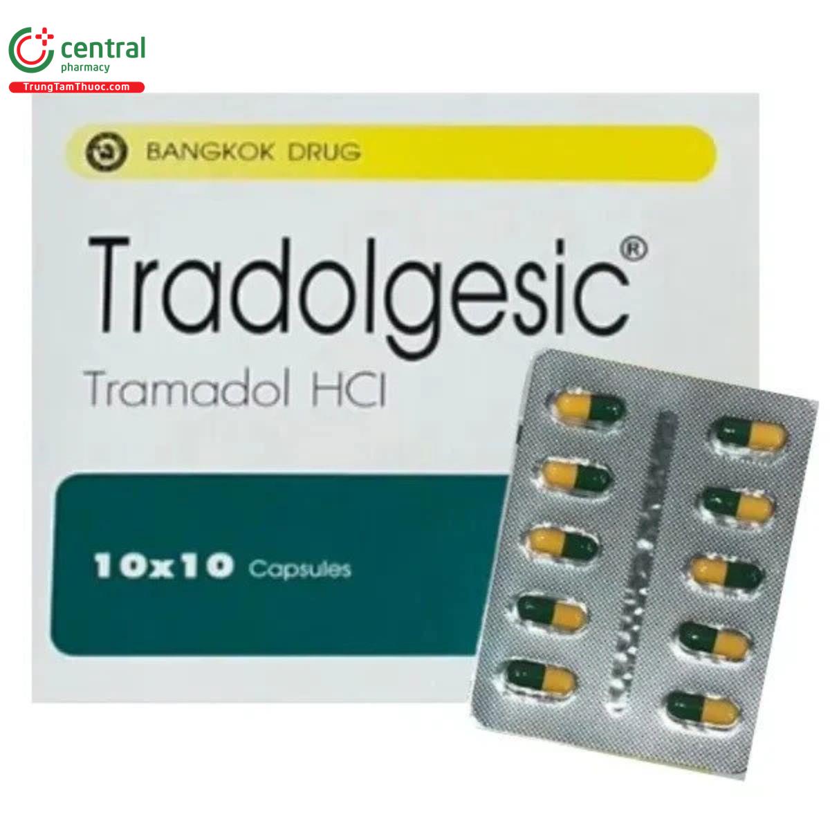 Thuốc Tradolgesic 50mg BangKok Drug - Điều trị đau vừa đến nặng