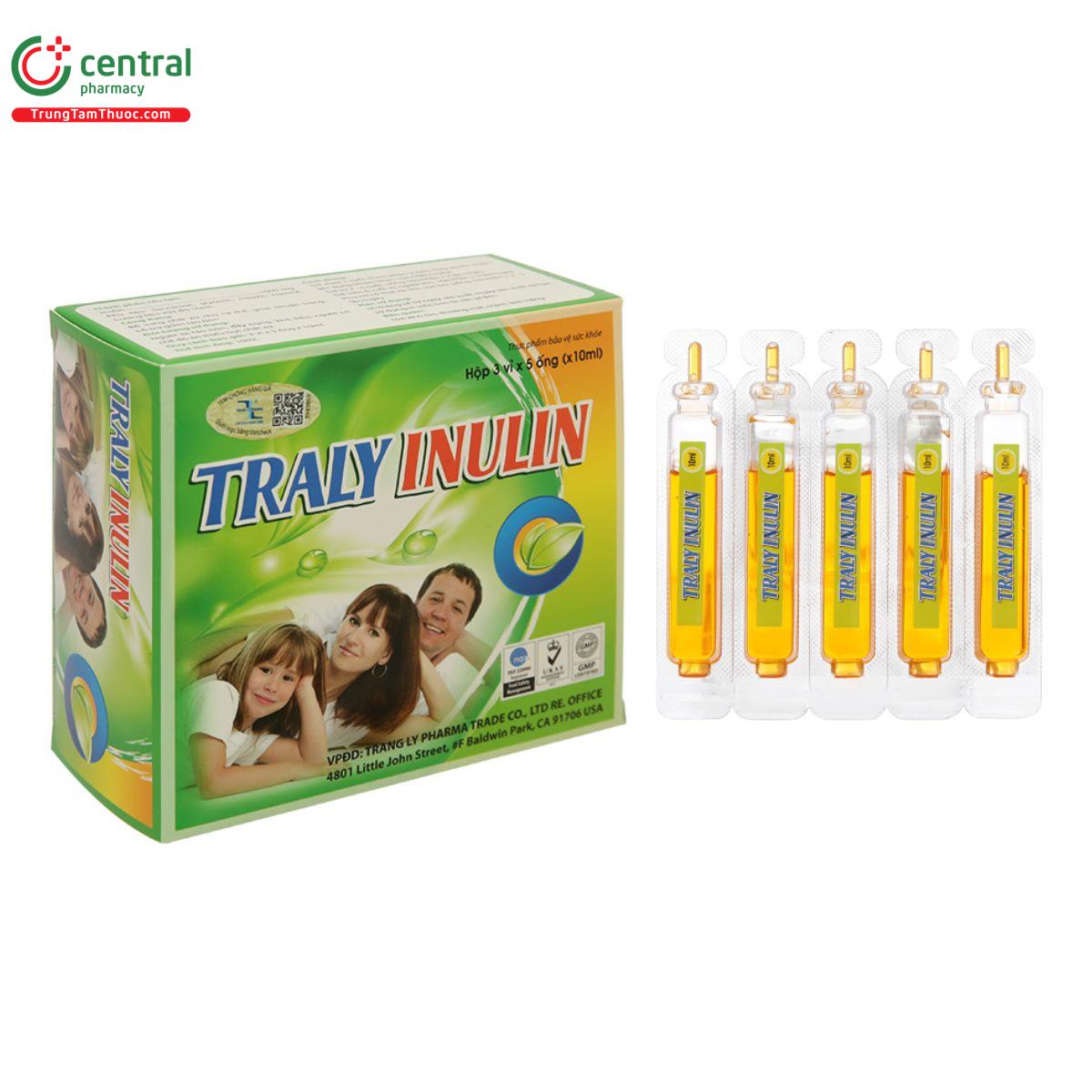 Thuốc Traly Inulin giúp bổ sung chất xơ, nhuận tràng, giảm táo bón