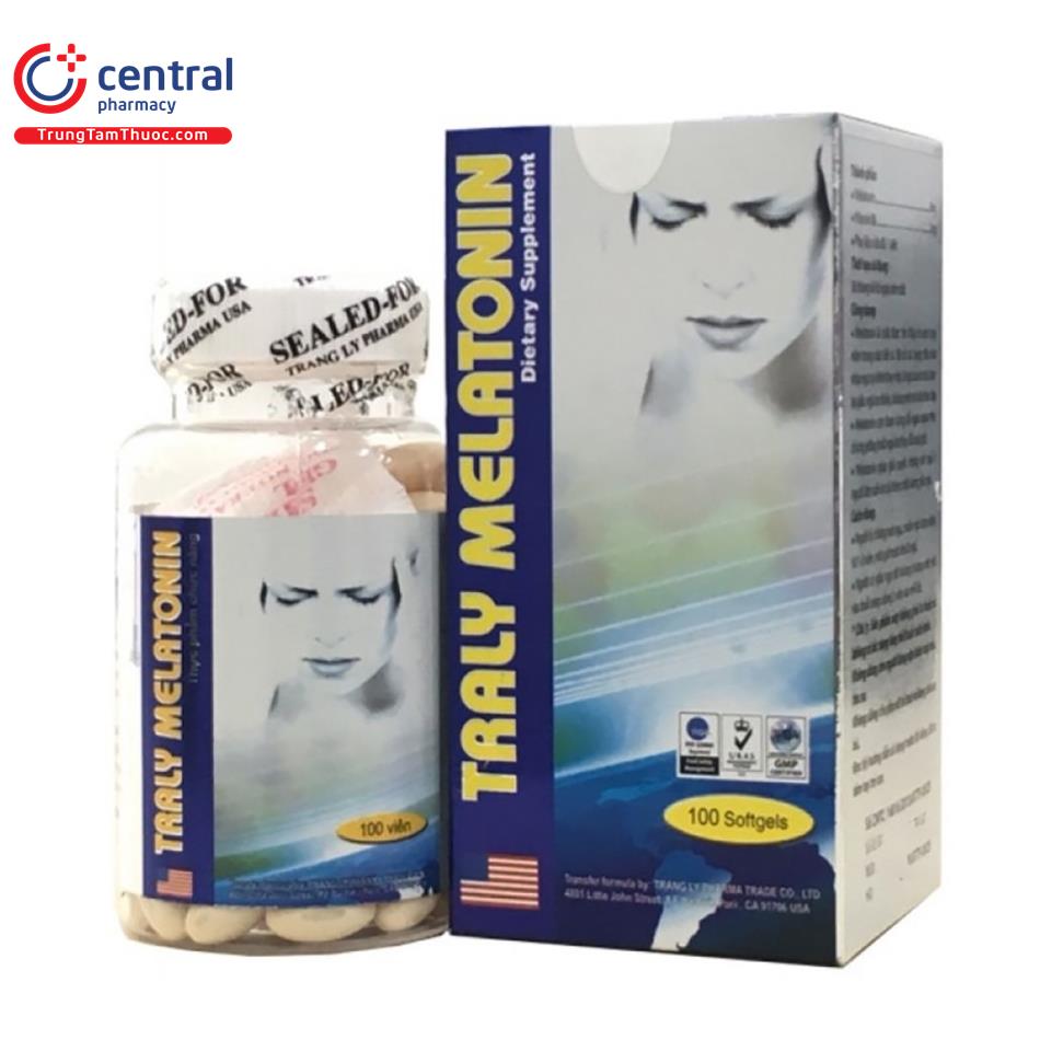 Thuốc Traly Melatonin - Hỗ trợ ngủ sâu và ngon hơn, giảm căng thẳng