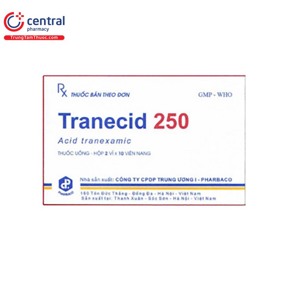 [CHÍNH HÃNG] Thuốc Tranecid 250 điều trị chảy máu, phù mạch thần kinh