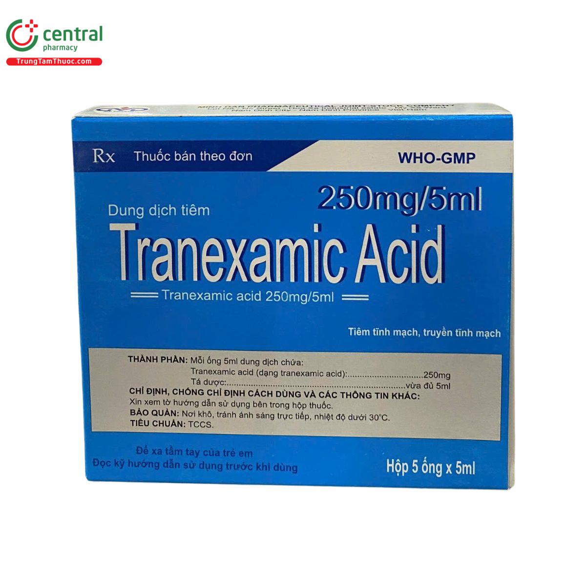 Thuốc Tranexamic acid 250mg/5ml Dược phẩm Minh Dân phòng và điều trị ...