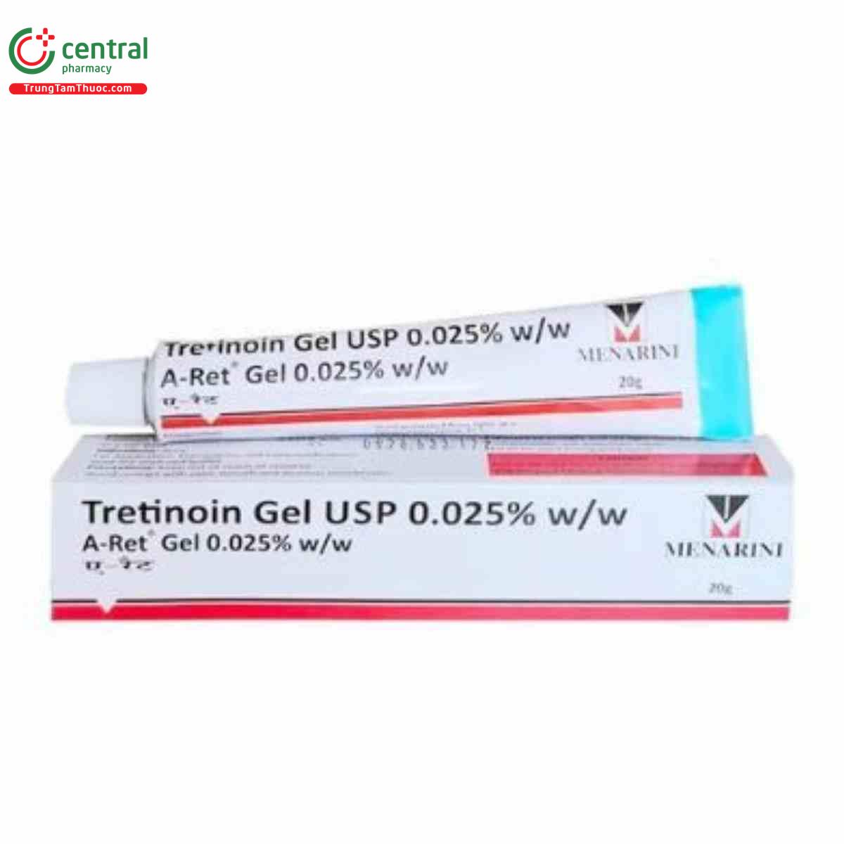 Thuốc Tretinoin Gel USP 0.025% w/w điều trị nám da, mụn trứng cá