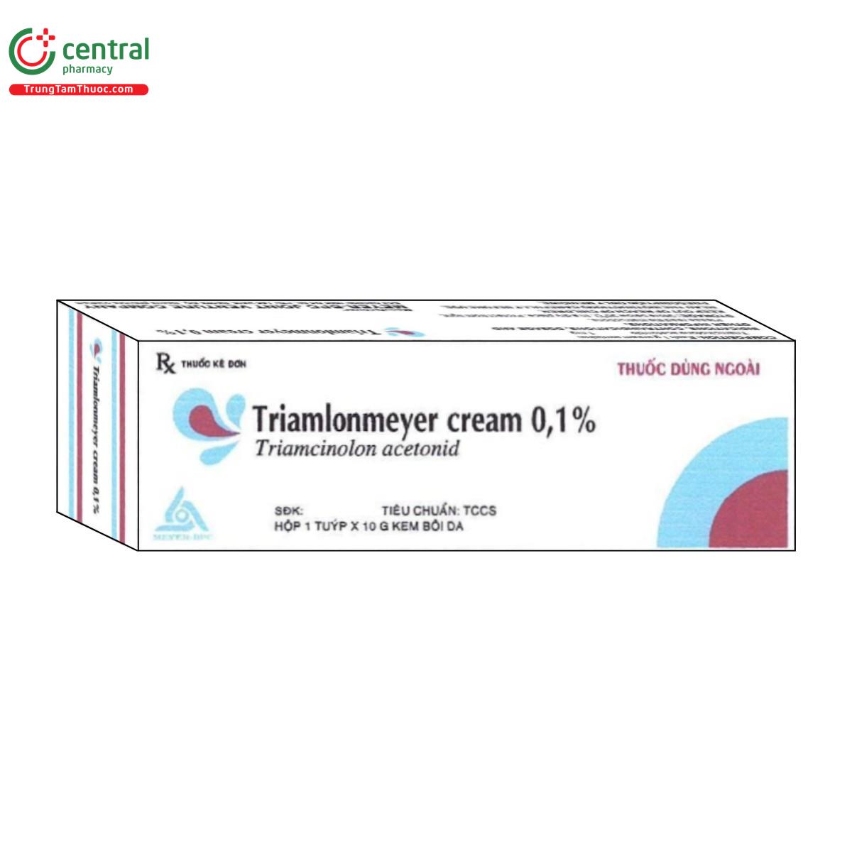 Thuốc Triamlonmeyer Cream 0,1% giảm viêm và ngứa ở các bệnh ngoài da