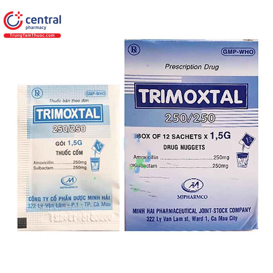 [CHÍNH HÃNG] Thuốc Trimoxtal 250/250 (cốm) điều trị nhiễm khuẩn