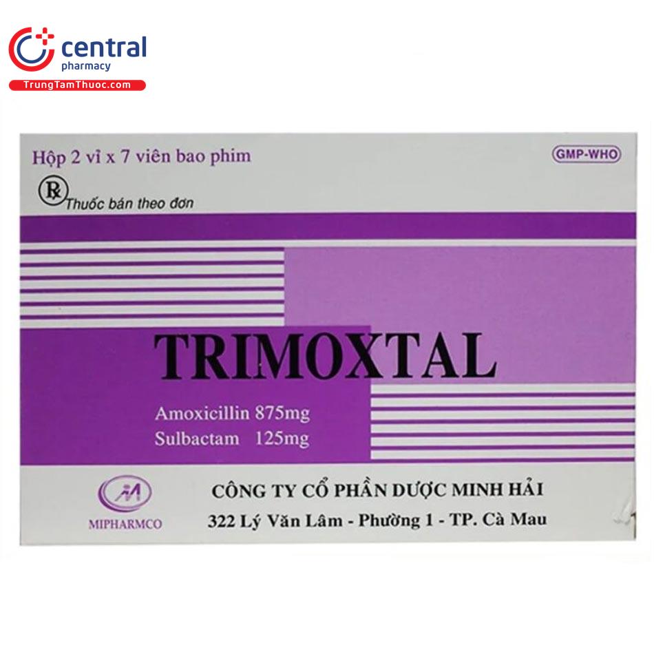 [CHÍNH HÃNG] Thuốc Trimoxtal 875/125 điều trị nhiễm khuẩn