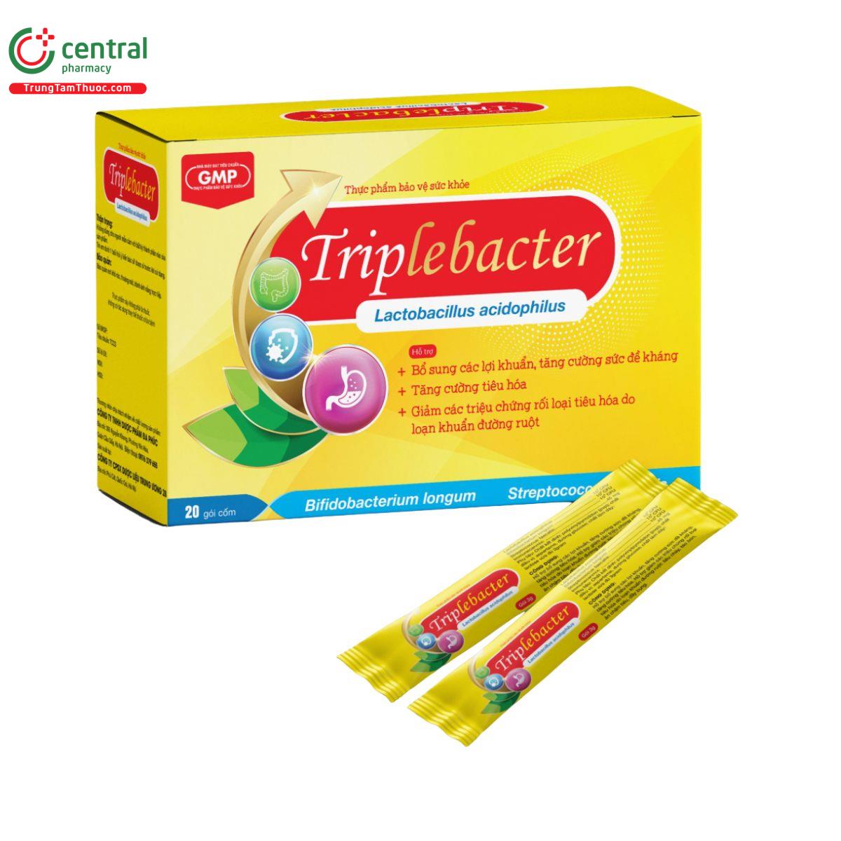 Thuốc Triplebacter giúp bổ sung lợi khuẩn, hỗ trợ tăng cường tiêu hoá