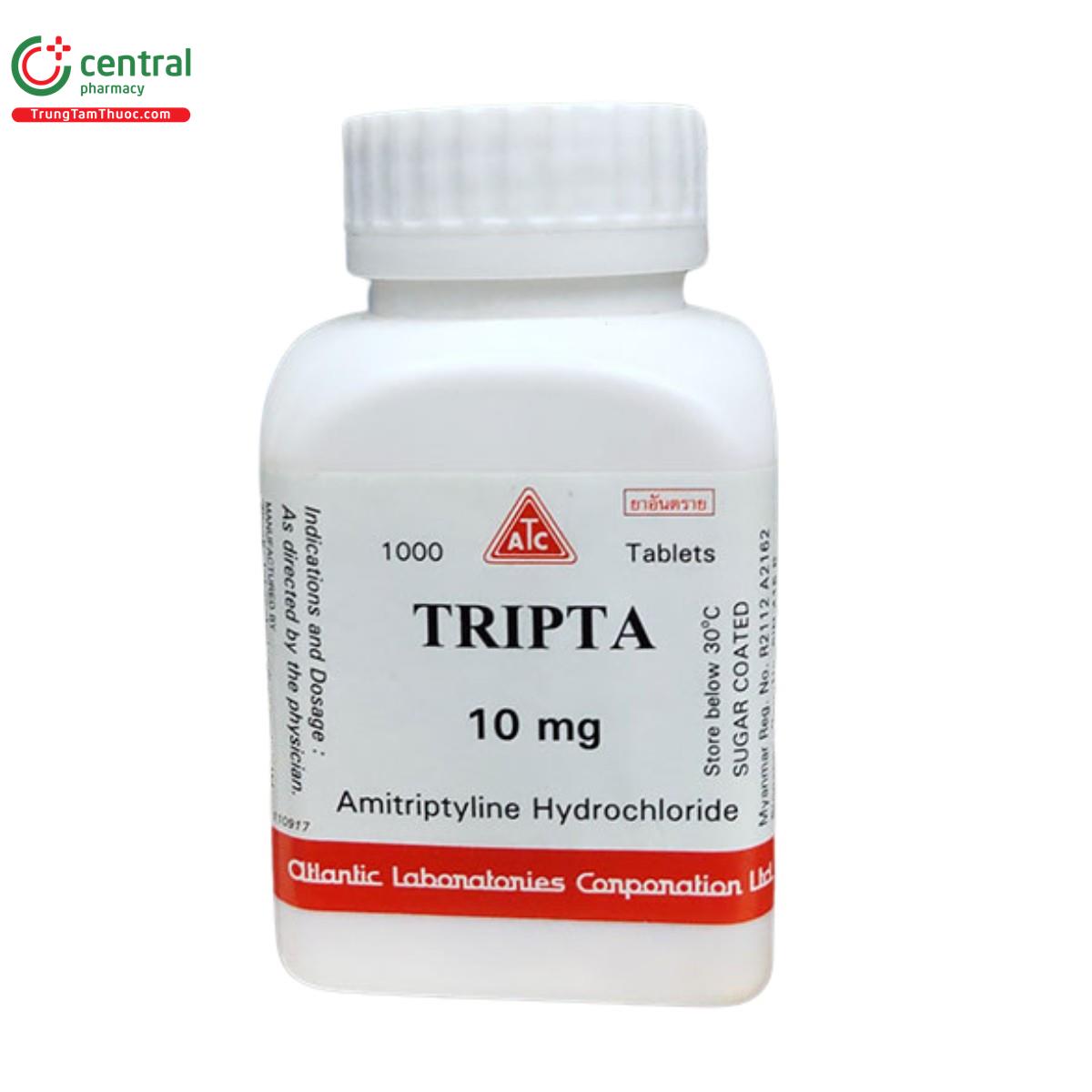 Thuốc Tripta 10mg điều trị bệnh trầm cảm, rối loạn lo âu hoặc rối loạn ...