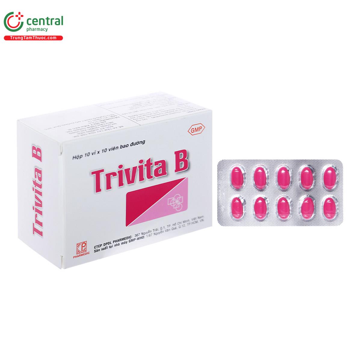 Thuốc Trivita B điều trị viêm đa dây thần kinh, nghiện rượu, mệt mỏi