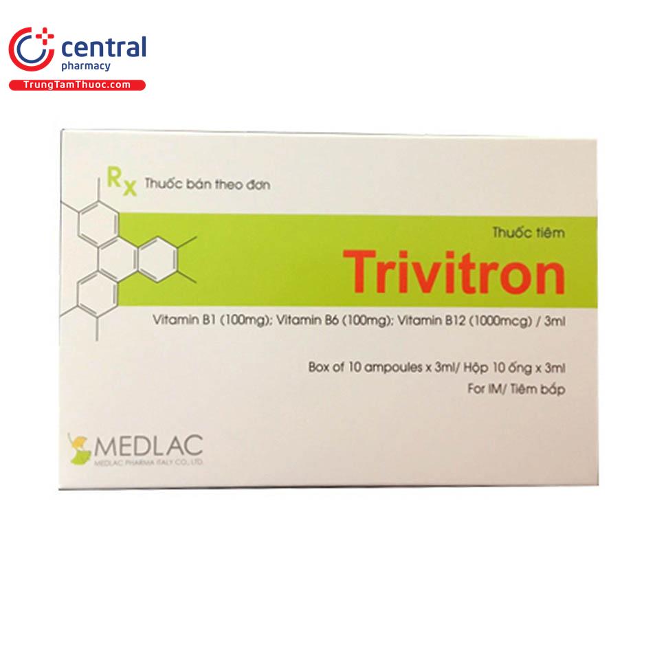 [CHÍNH HÃNG] Thuốc Trivitron cung cấp vitamin B1, B6, B12 cho cơ thể