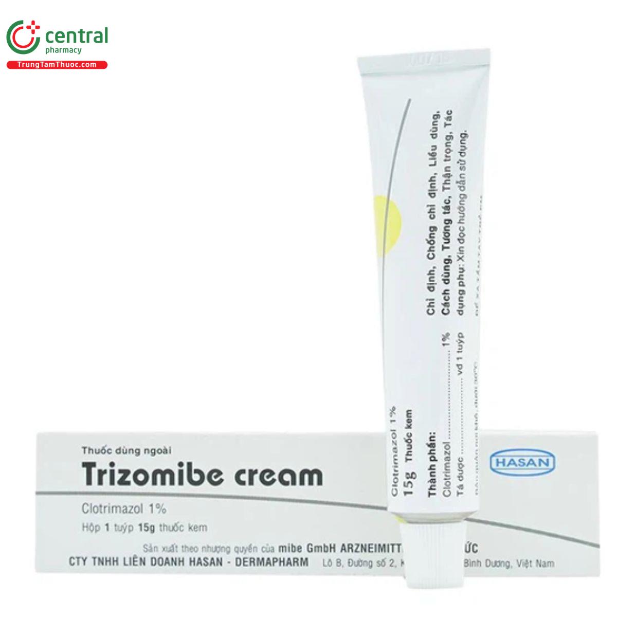 Thuốc Trizomibe Cream - Điều trị tại chỗ các bệnh nhiễm nấm ngoài da