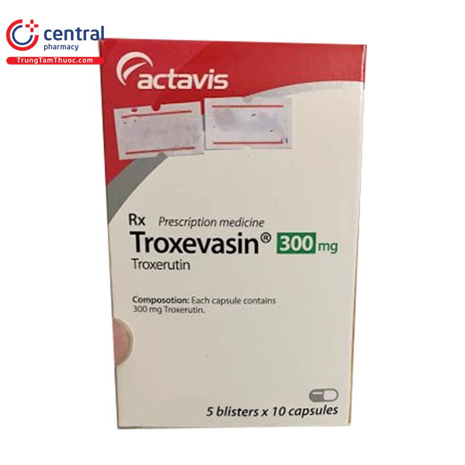 [CHÍNH HÃNG] Thuốc Troxevasin 300mg -Thuốc điều trị tim mạch hiệu quả
