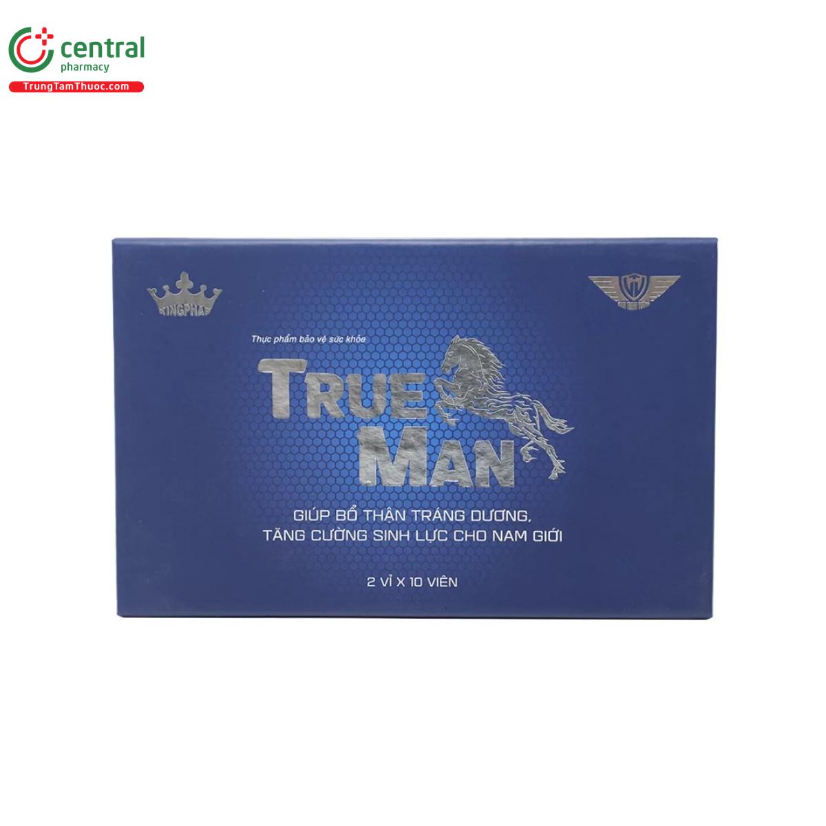 True Man - Hỗ trợ tăng cường sinh lực nam giới, giảm đau lưng mỏi gối