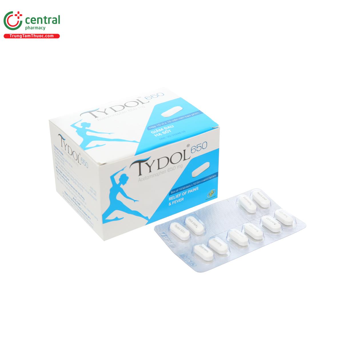 Thuốc Tydol 650 - Hạ sốt và điều trị các cơn đau nhẹ đến trung bình
