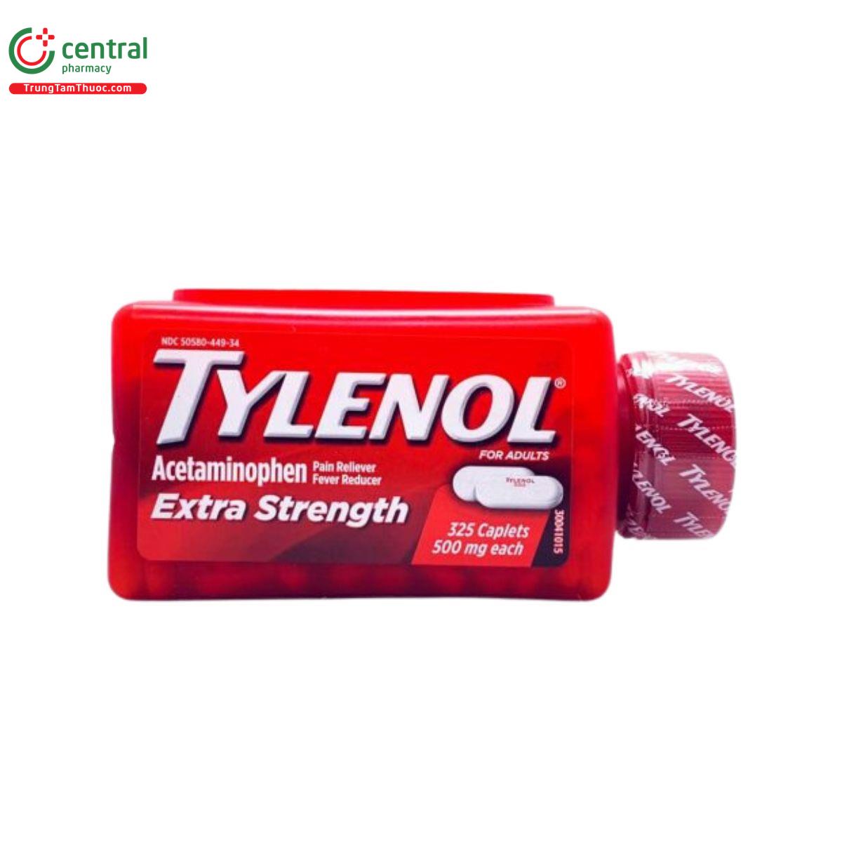 Thuốc Tylenol Extra Strength 500mg 325 Caplets giảm đau, hạ sốt