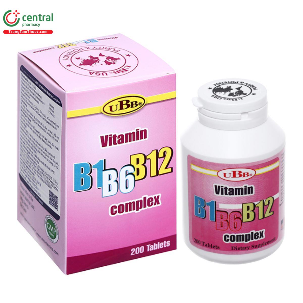 Thuốc UBB Vitamin B1, B6, B12 Complex - ngăn ngừa suy nhược cơ thể