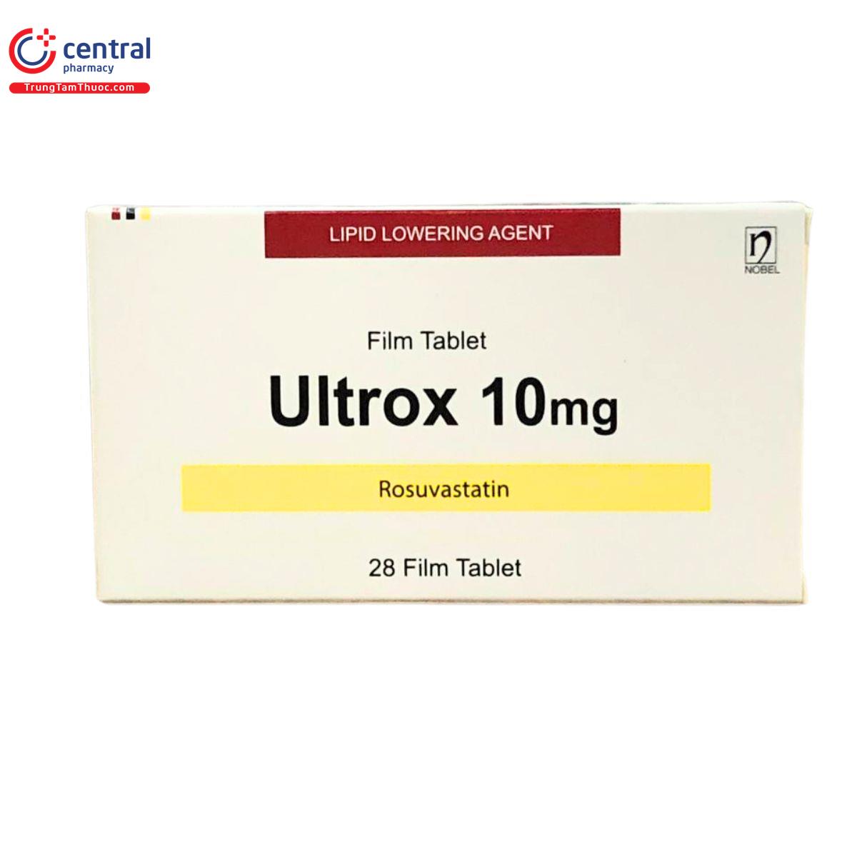 Thuốc Ultrox 10mg: thuốc chỉ định trong điều trị tăng cholesterol máu