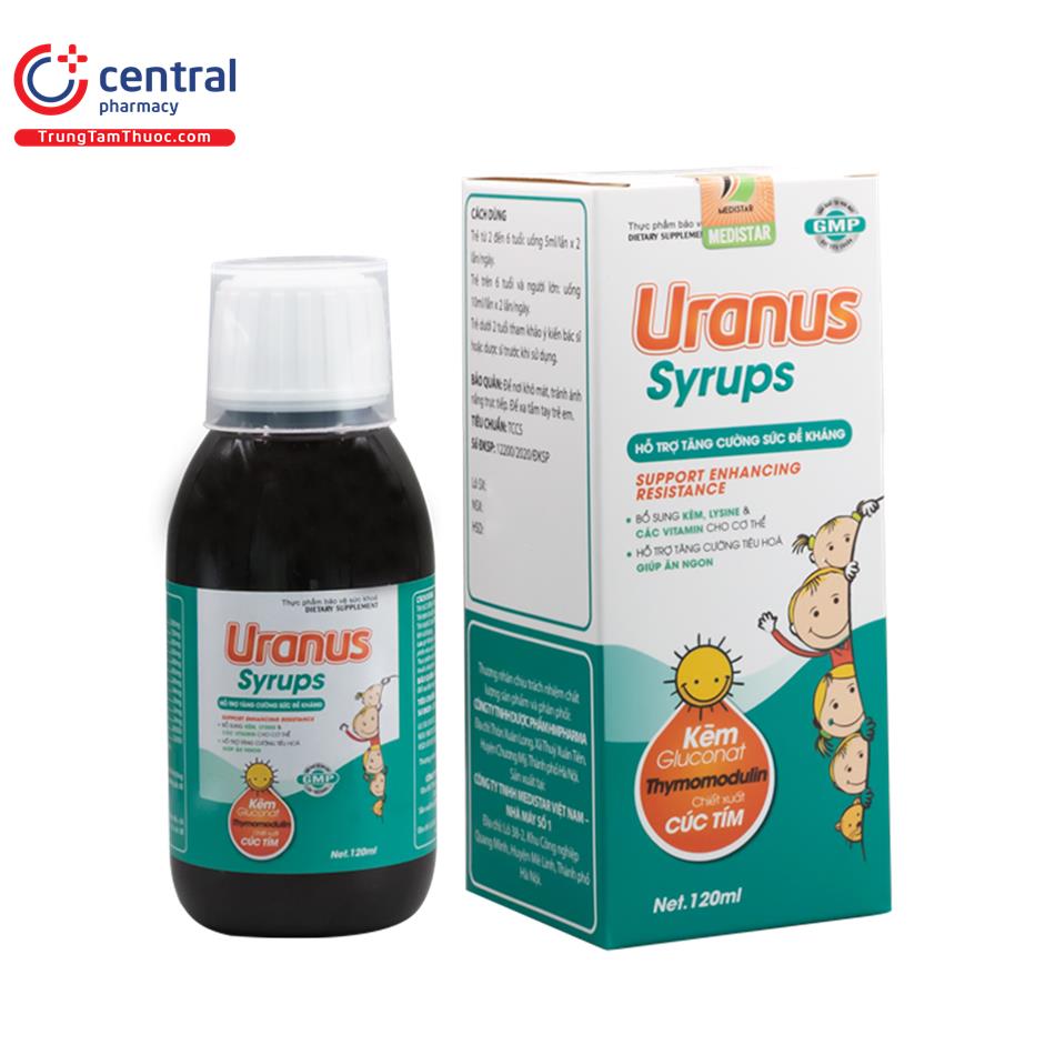 Siro Uranus Syrups tăng cường hệ đề kháng cho cơ thể