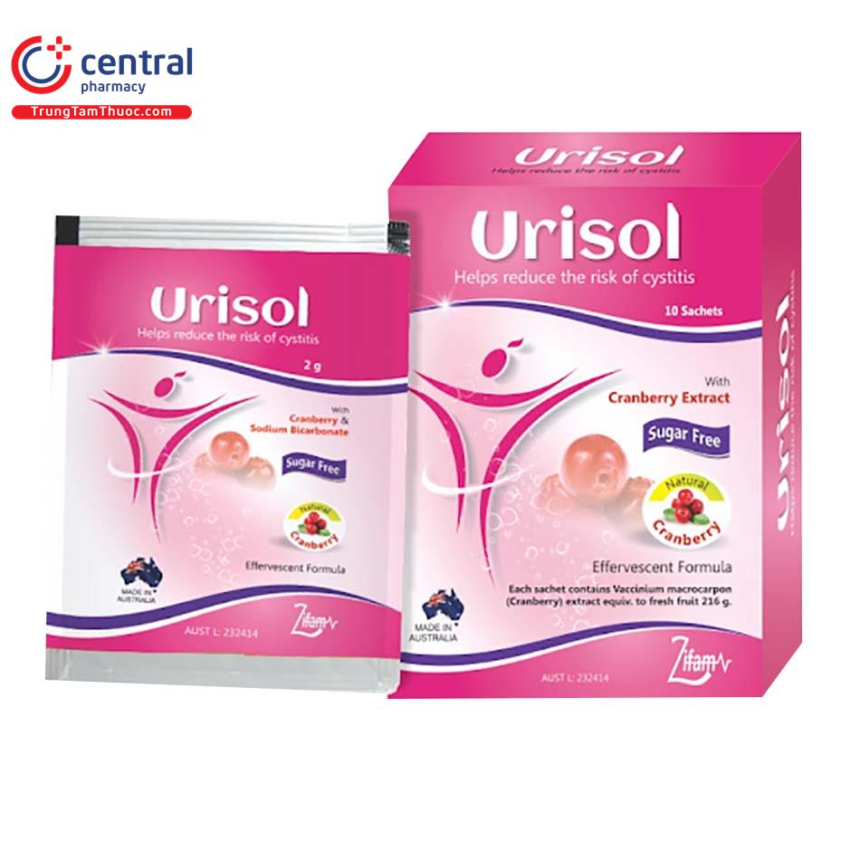 Thuốc Urisol hỗ trợ điều trị viêm đường tiết niệu