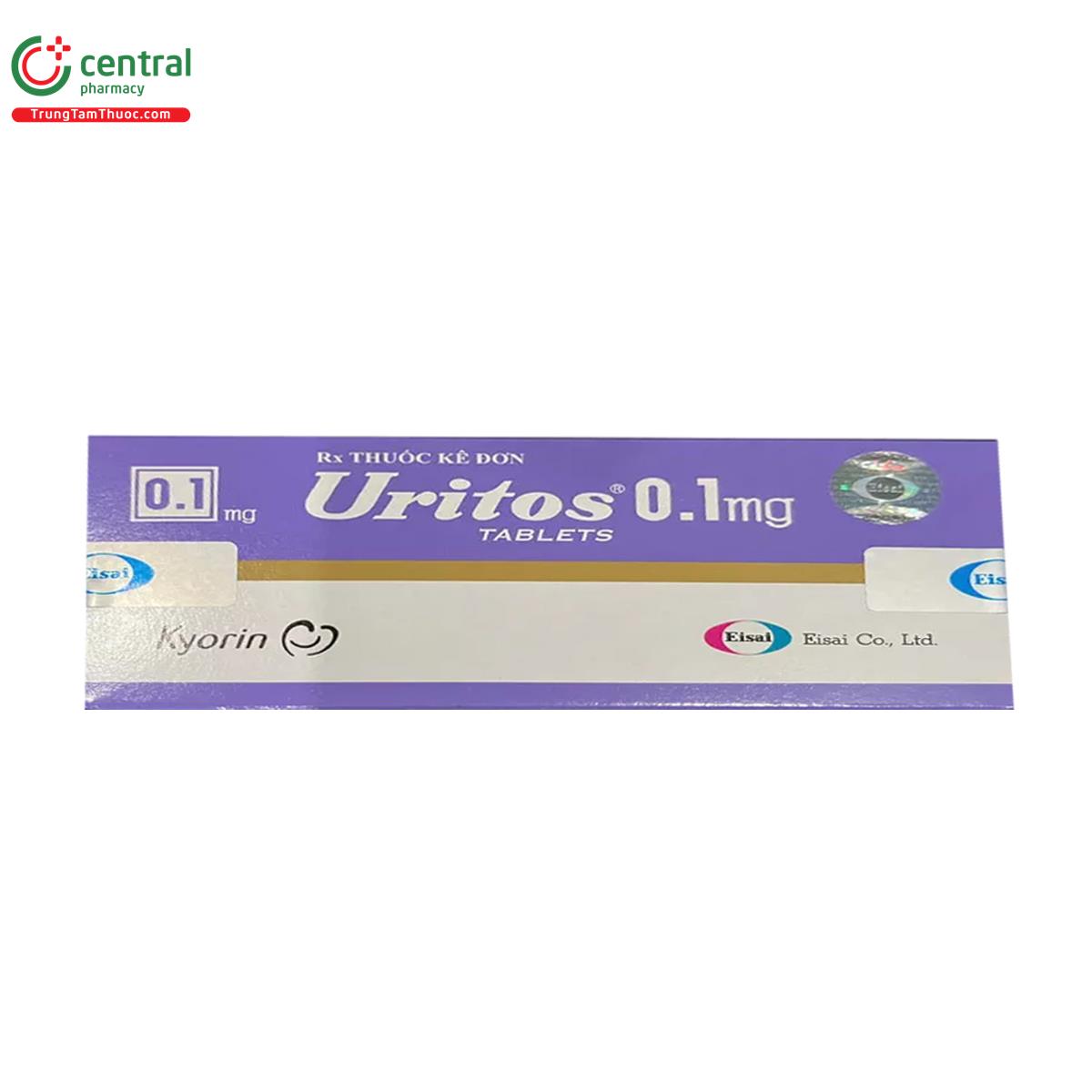 Thuốc Uritos 0.1mg - Điều trị tình trạng bàng quang hoạt động quá mức