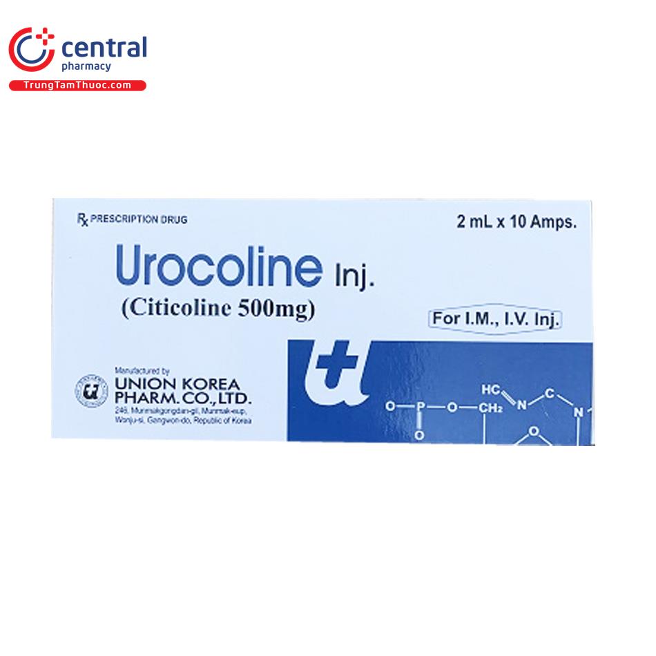 [CHÍNH HÃNG] Thuốc Urocoline Inj. 500mg - bảo vệ tế bào thần kinh