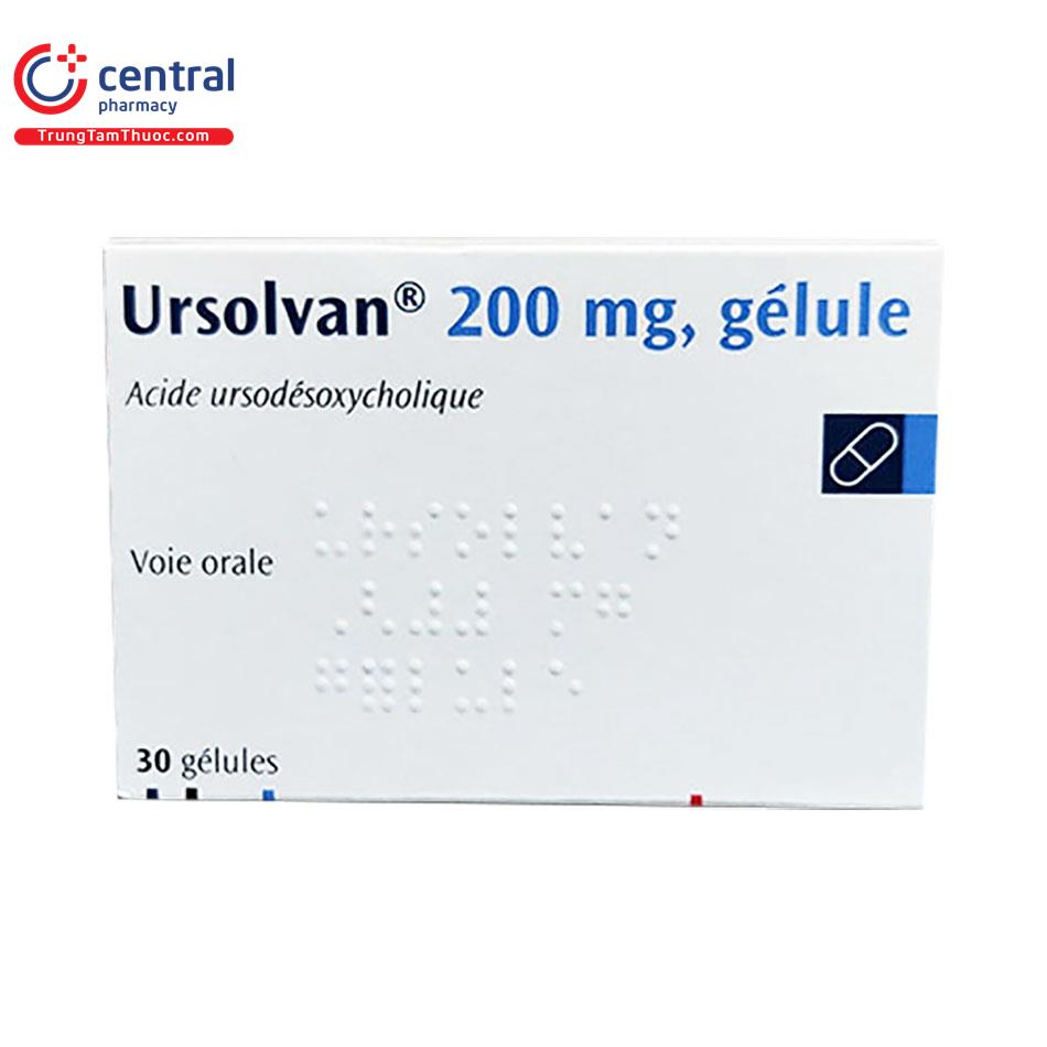 Thuốc Ursolvan 200mg - trị sỏi mật và các bệnh gan ứ mật mãn tính