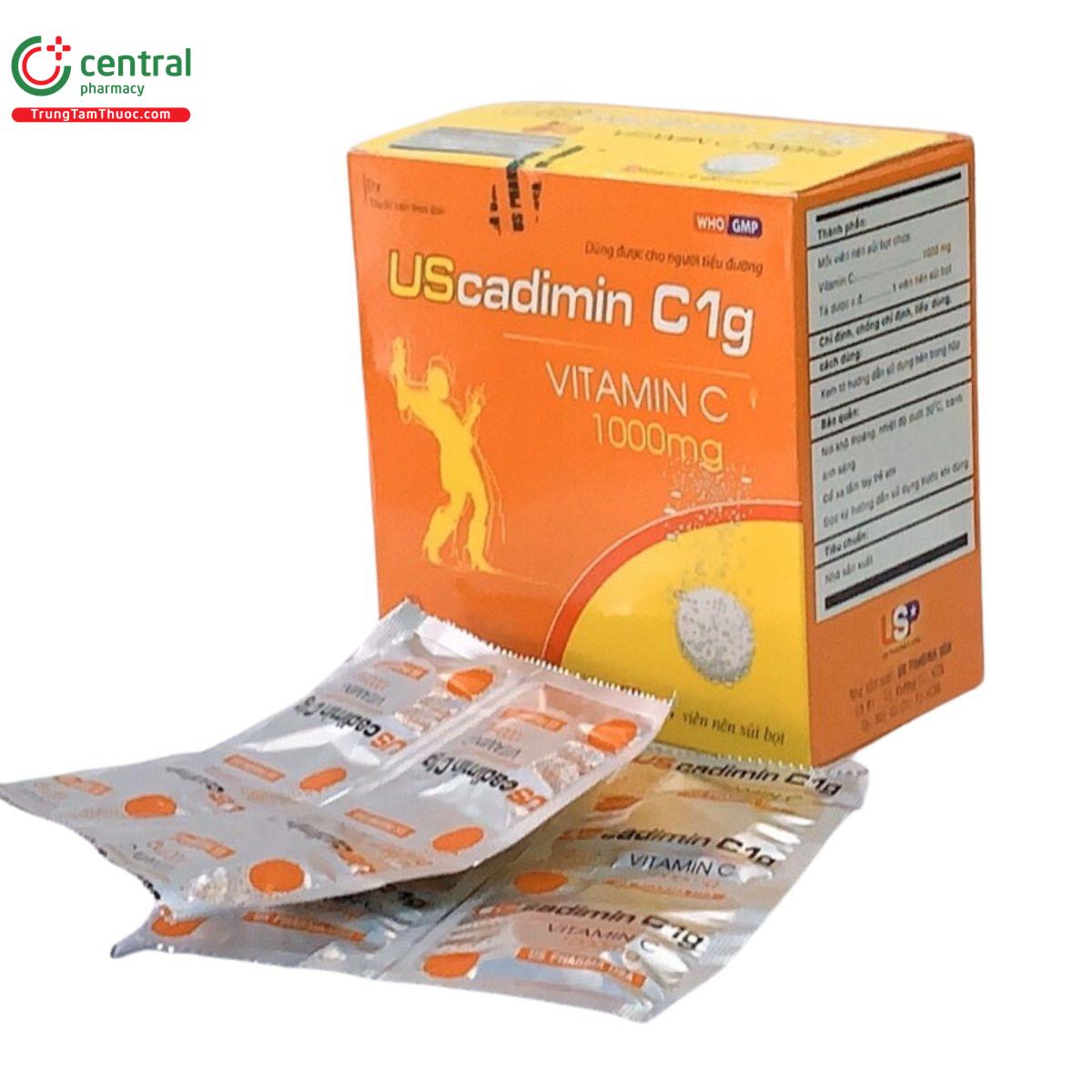 Thuốc UScadimin C 1g - Điều trị tình trạng thiếu vitamin C hiệu quả