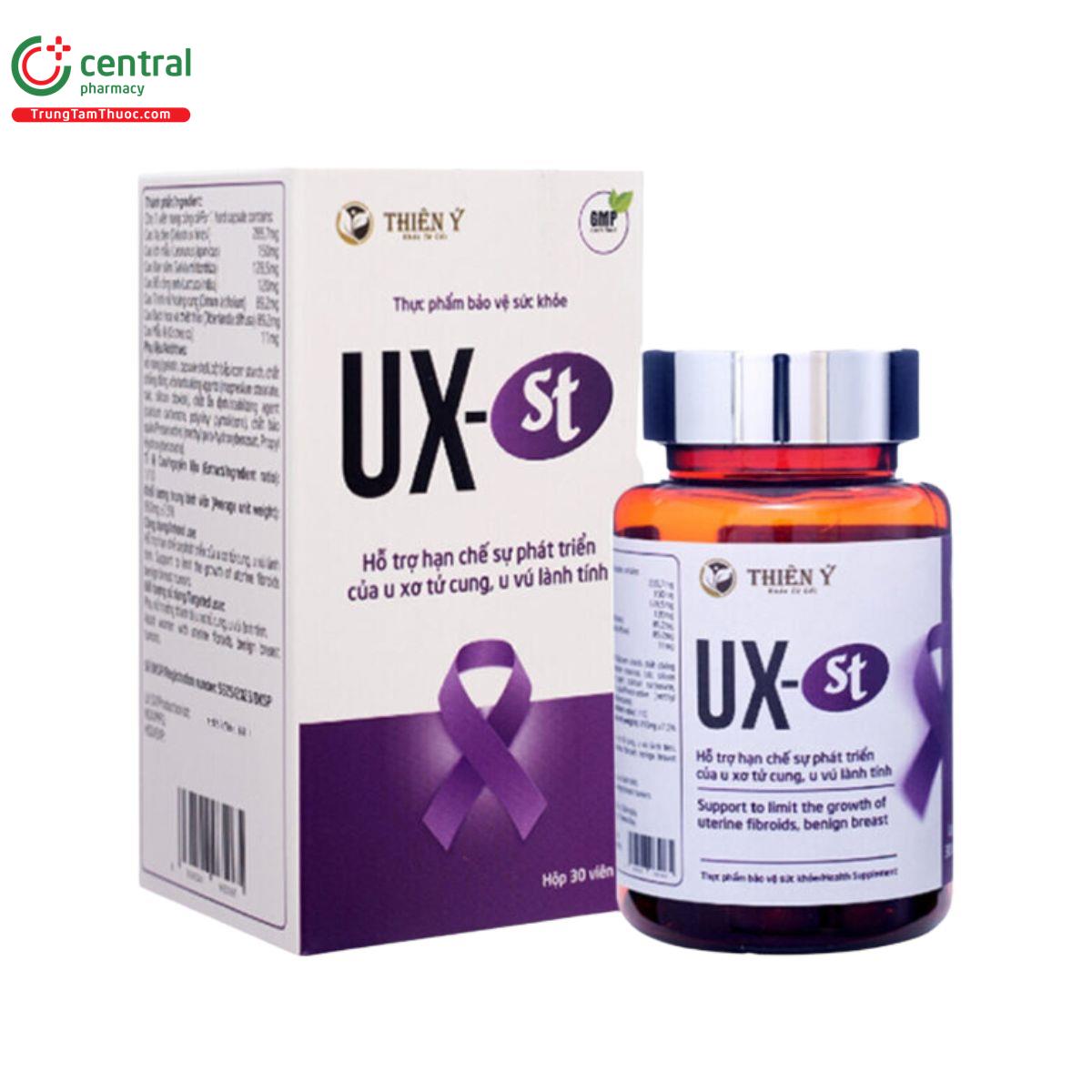 Thuốc UX-ST - Hỗ trợ hạn chế sự phát triển của u xơ tử cung, u vú lành tính