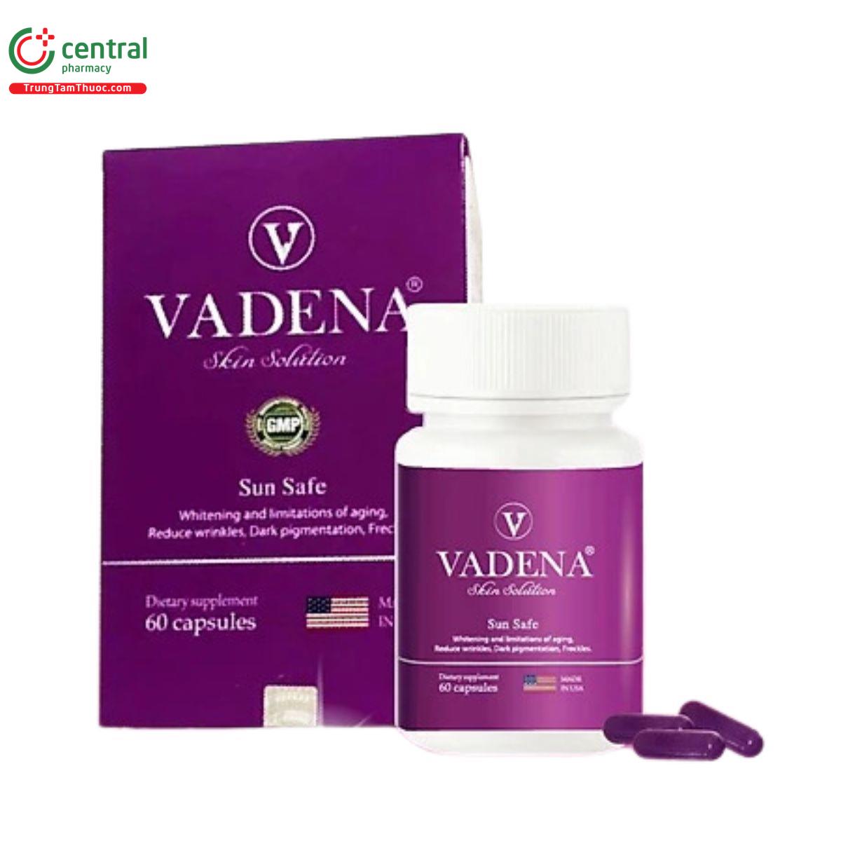 Thuốc Vadena Skin Solution - Giúp chống nắng, làm sáng da tự nhiên