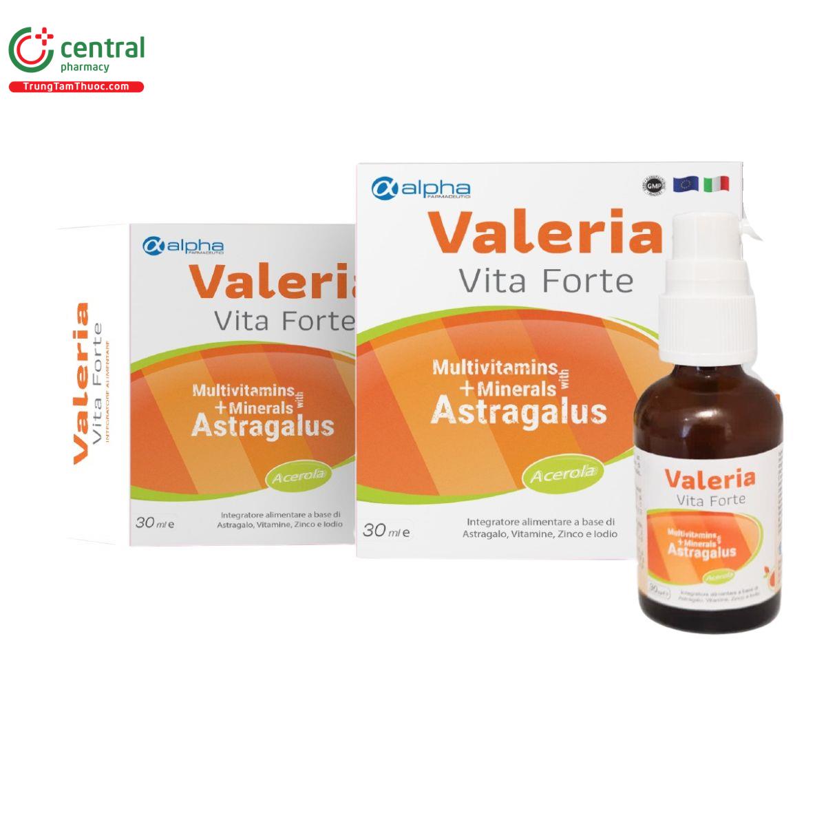 Valeria vita forte hỗ trợ trong tăng cường sức khỏe, giảm cảm giác mệt mỏi