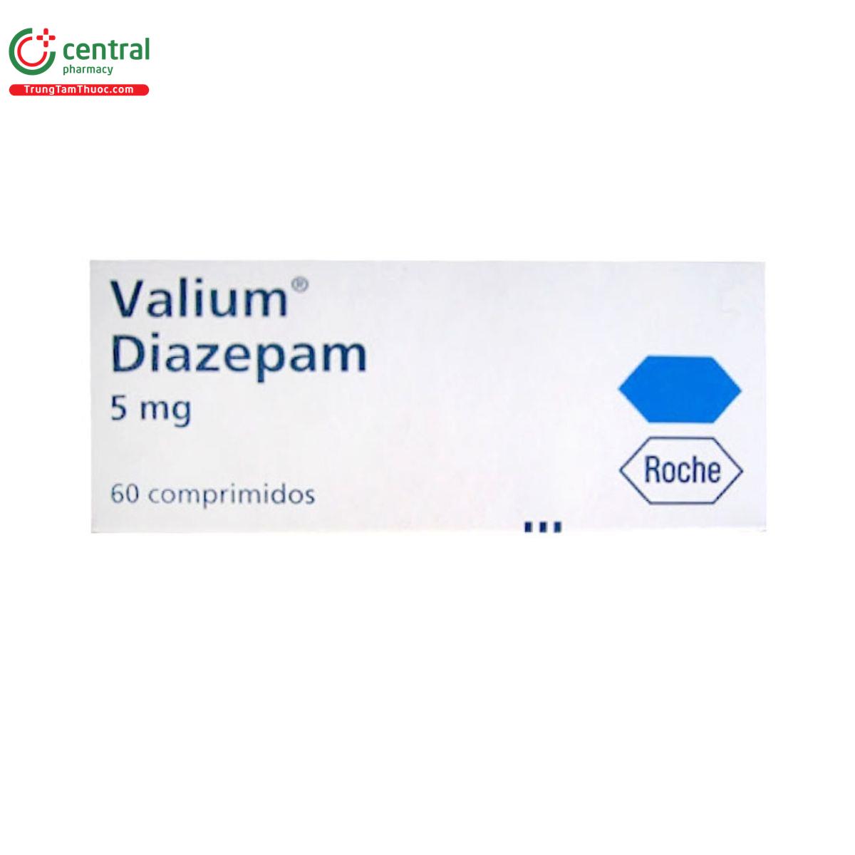 Thuốc Valium Diazepam 5mg an thần, giảm lo âu, mất ngủ