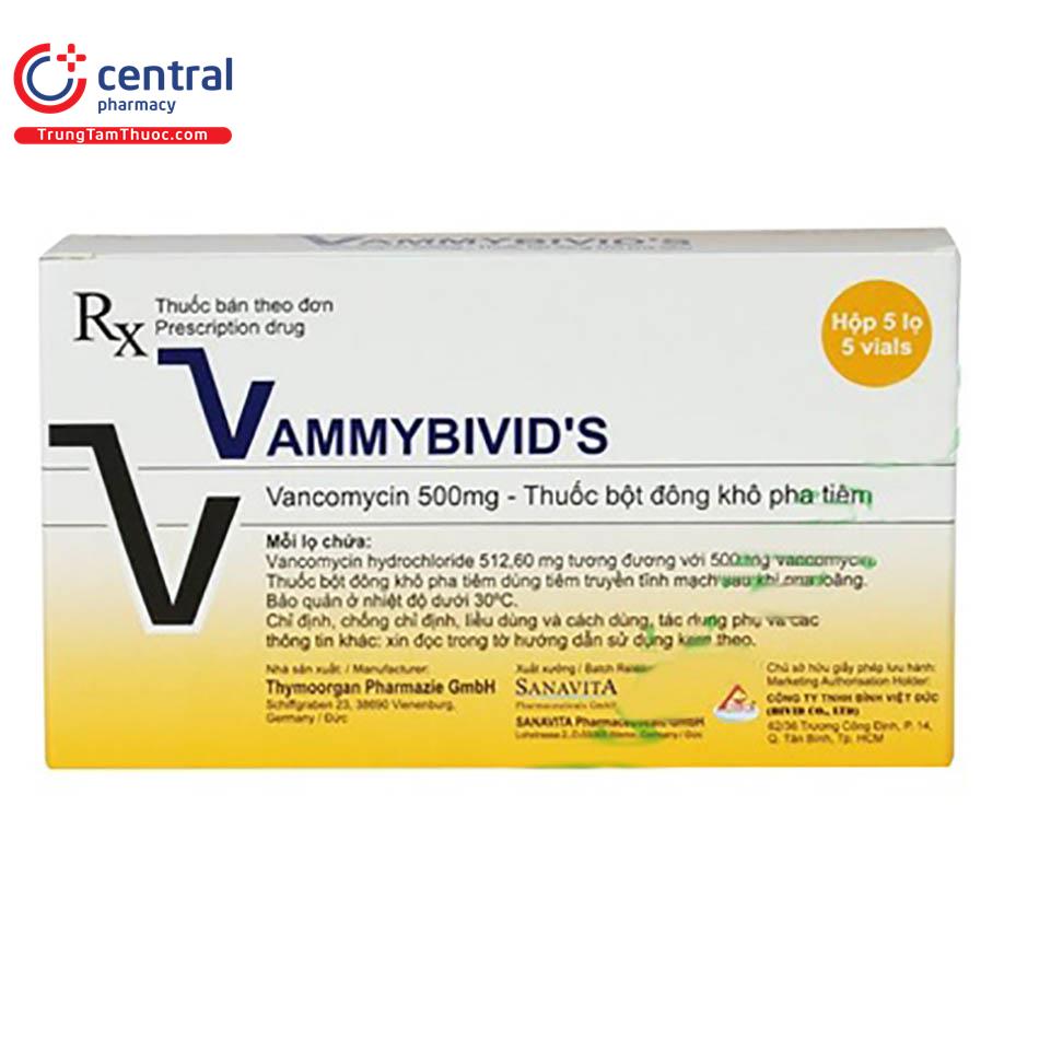 Thuốc kháng sinh Vammybivid's 500mg: công dụng, liều dùng, giá bán
