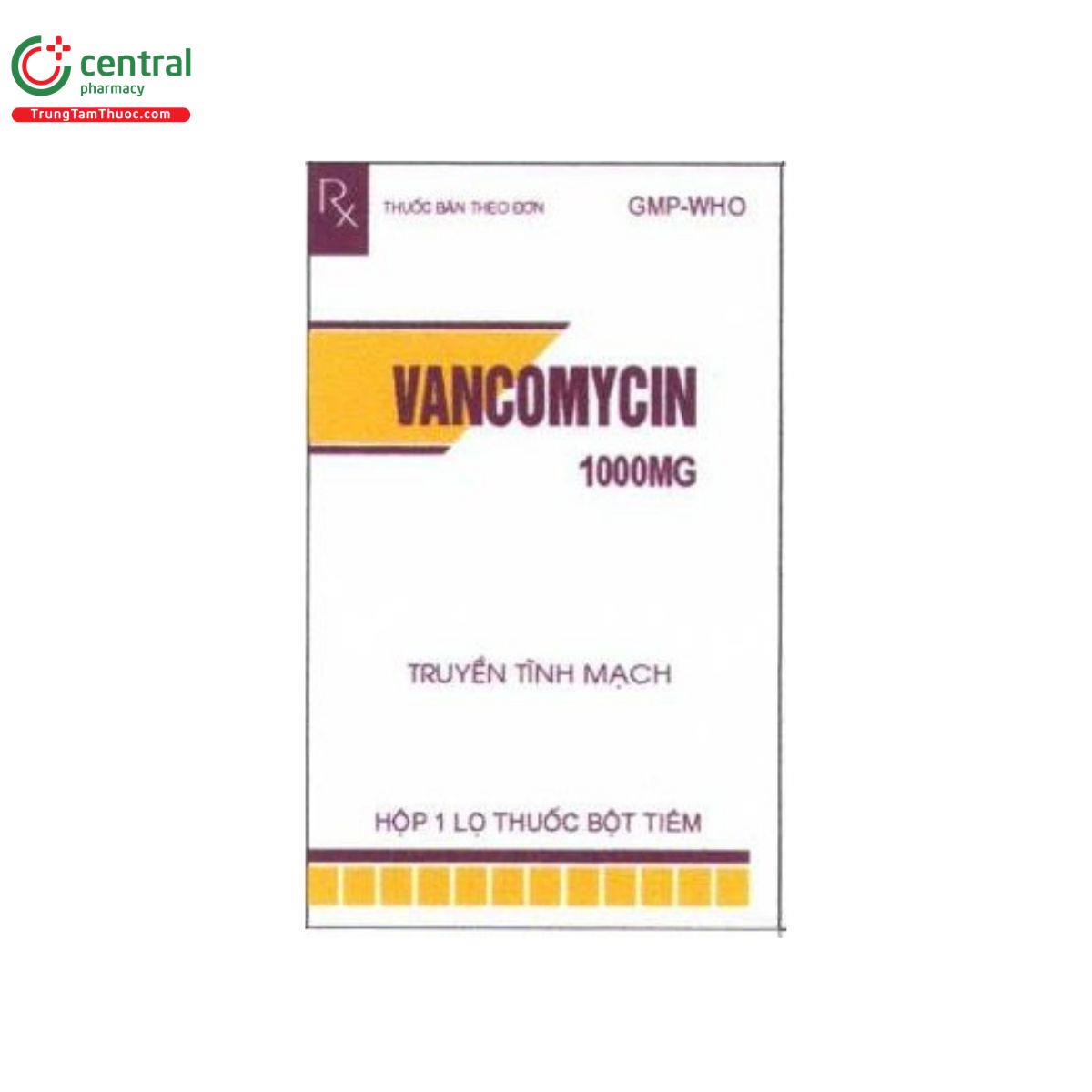 Thuốc Vancomycin 1g Pharbaco: Trị nhiễm khuẩn do vi khuẩn Gram dương
