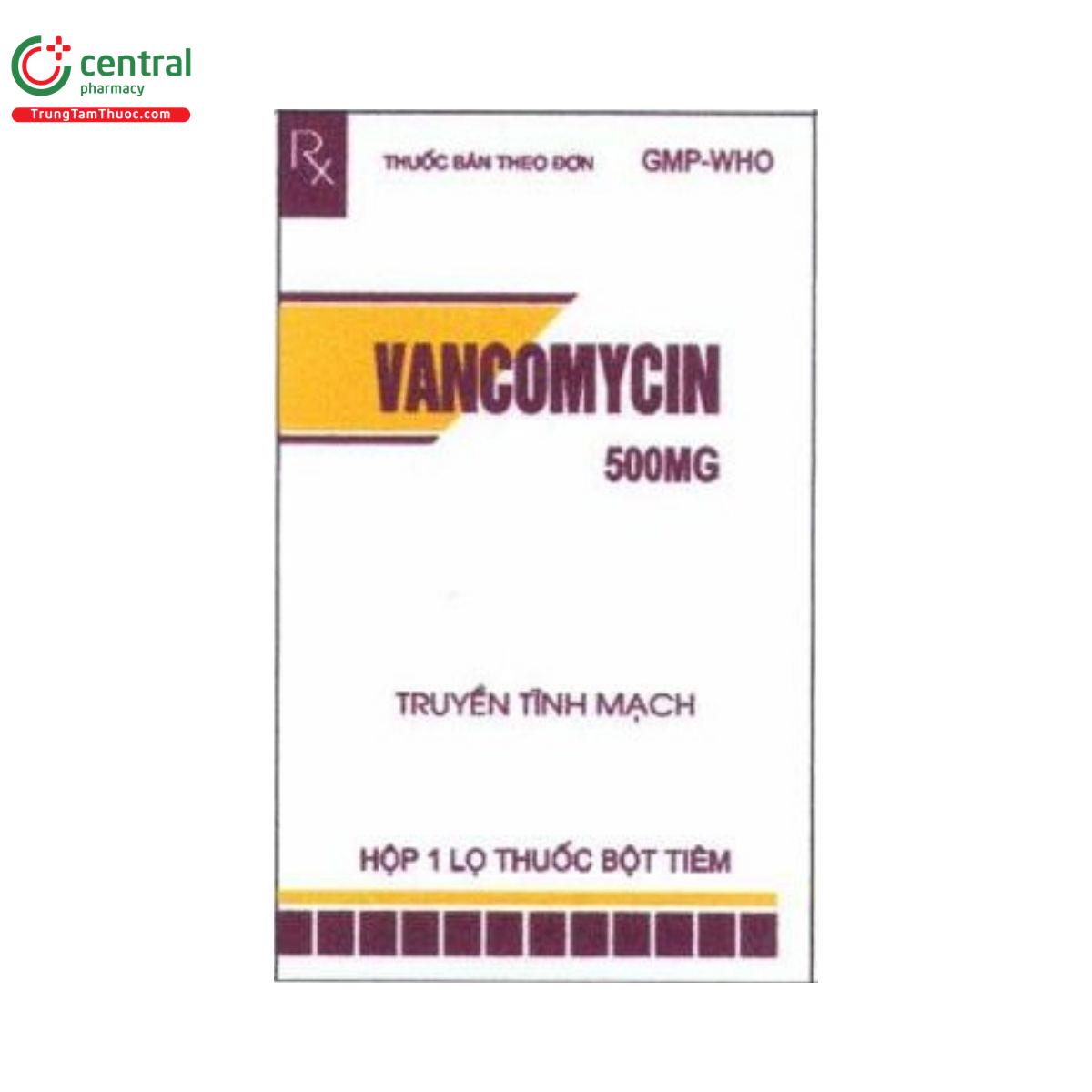 Thuốc Vancomycin 500mg Pharbaco: Kháng sinh điều trị nhiễm khuẩn nặng